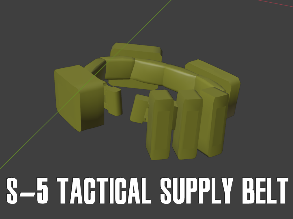 B-1 Supply Pack - S-5 Tactical Supply Belt Mesh Edit at Helldivers 2 ...