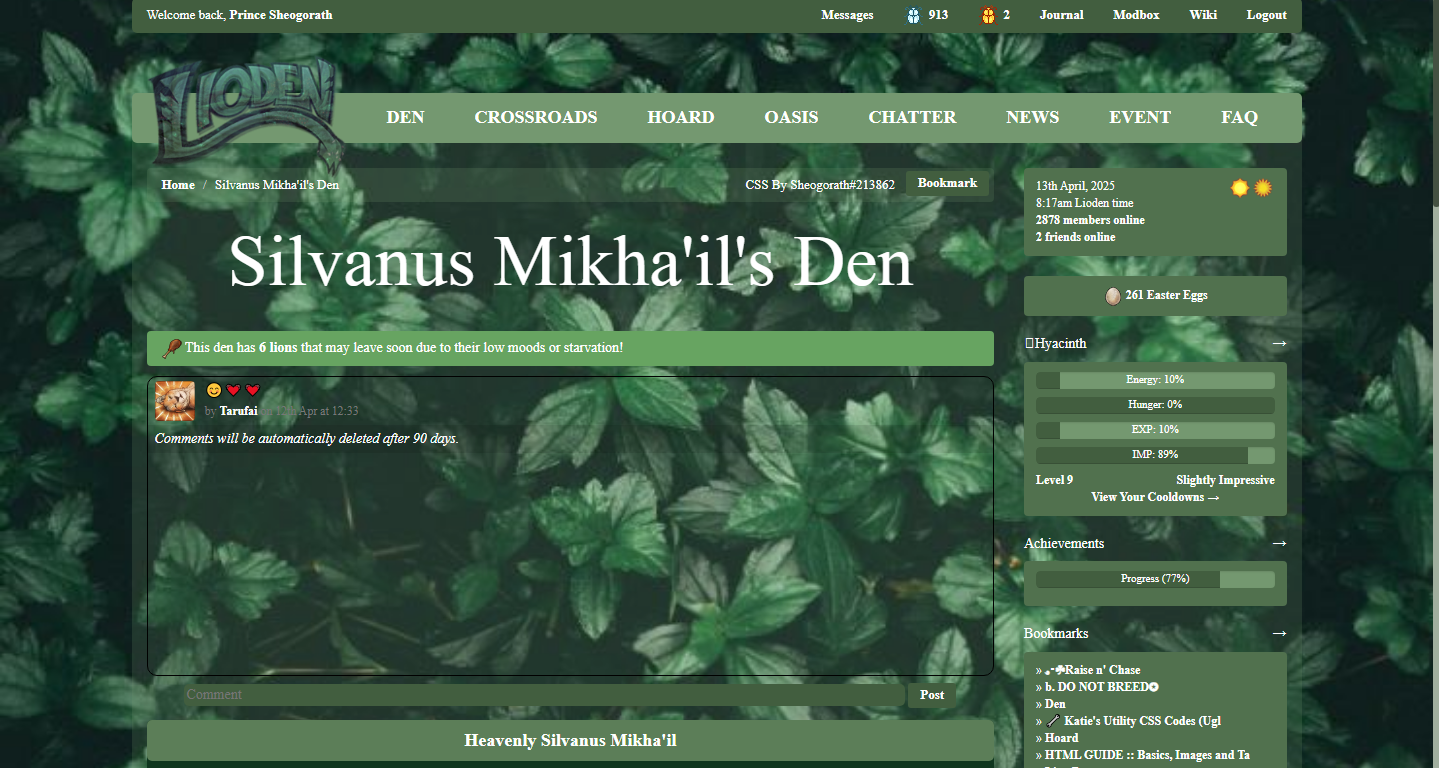 Sheo's Free CSS :|: Lioden