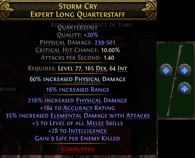 500 Damage Quarterstaff - Topic - d2jsp