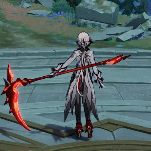 Balemoon Bloodfire Scythe for Arlecchino Mod for Genshin Impact | GI Mods