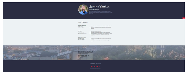 GitHub - raybeecham/Digital-Resume-Project-Website: Practice Resume ...