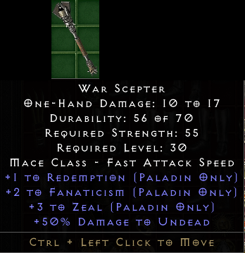 Plz Help With That War Scepter - Topic - d2jsp