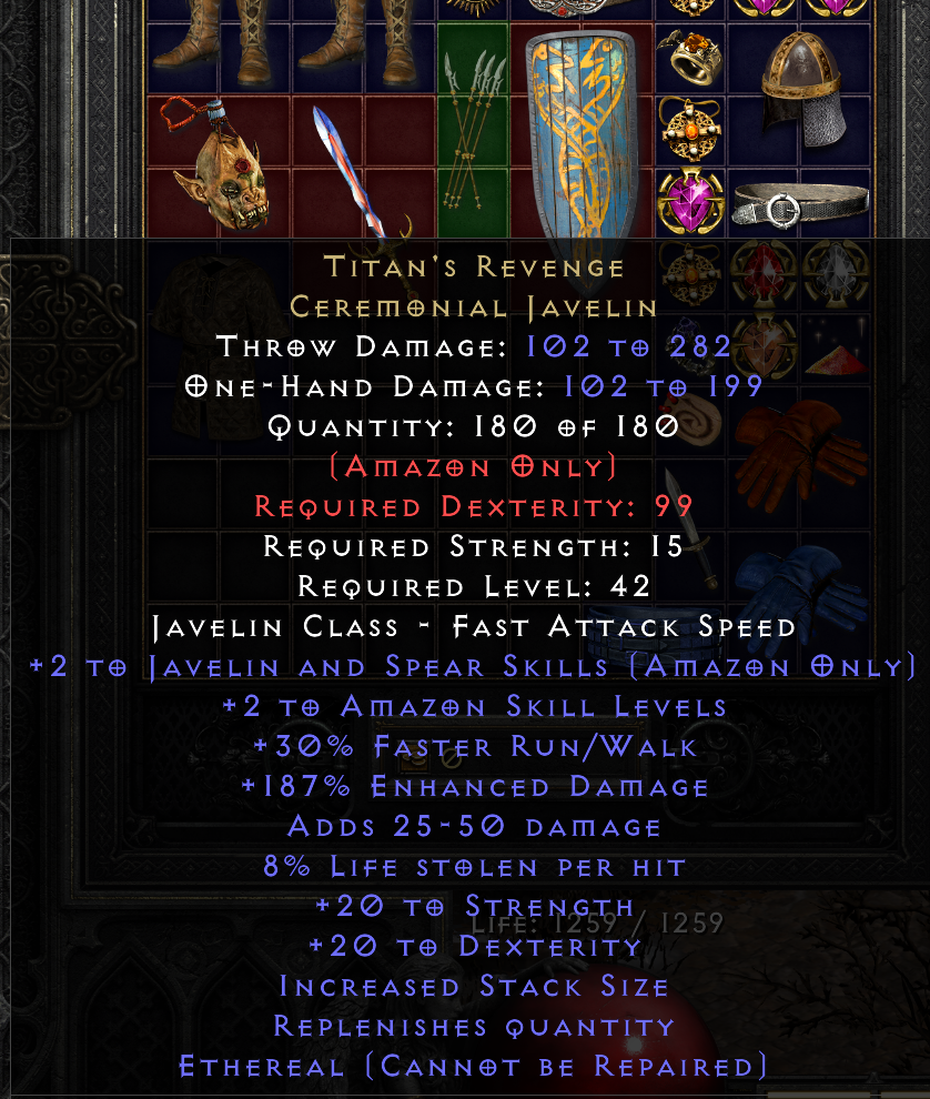 Selling Eth Titans 187/8% Titan - Topic - d2jsp