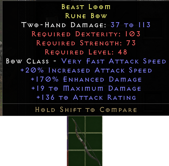 113 Rune Bow 20ias - Topic - d2jsp