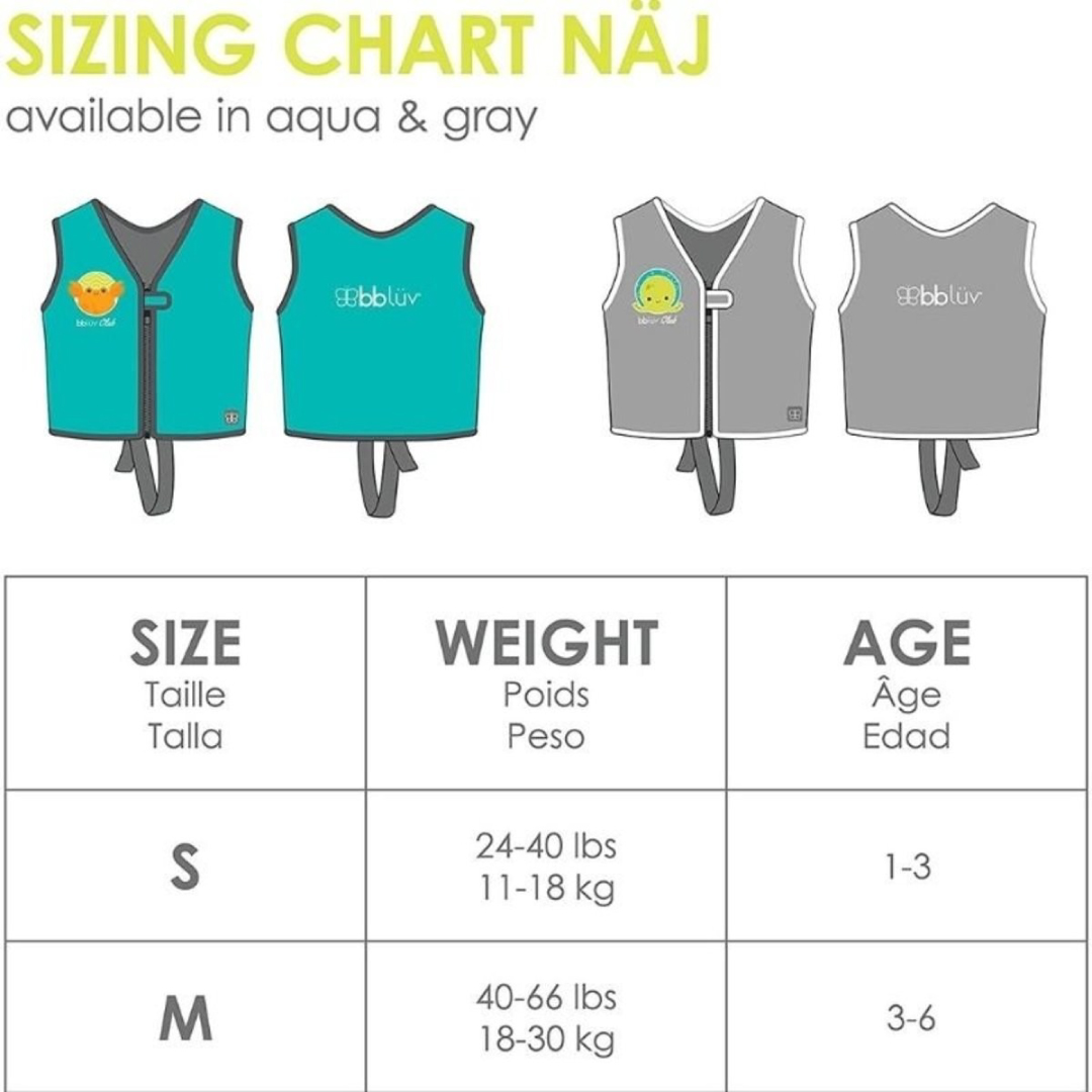 BBLUV Naj เสื้อชูชีพสําหรับว่ายน้ําพัฒนาจากแผ่นยางนีโอพรี สีส้ม - Small ...