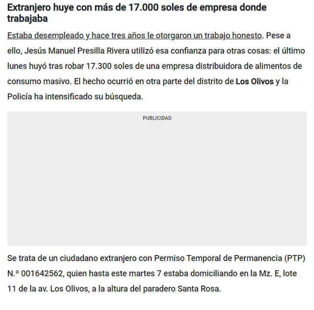 [Tema Recopilatorio] Delincuencia Venezolana en el Perú | Página 3 ...