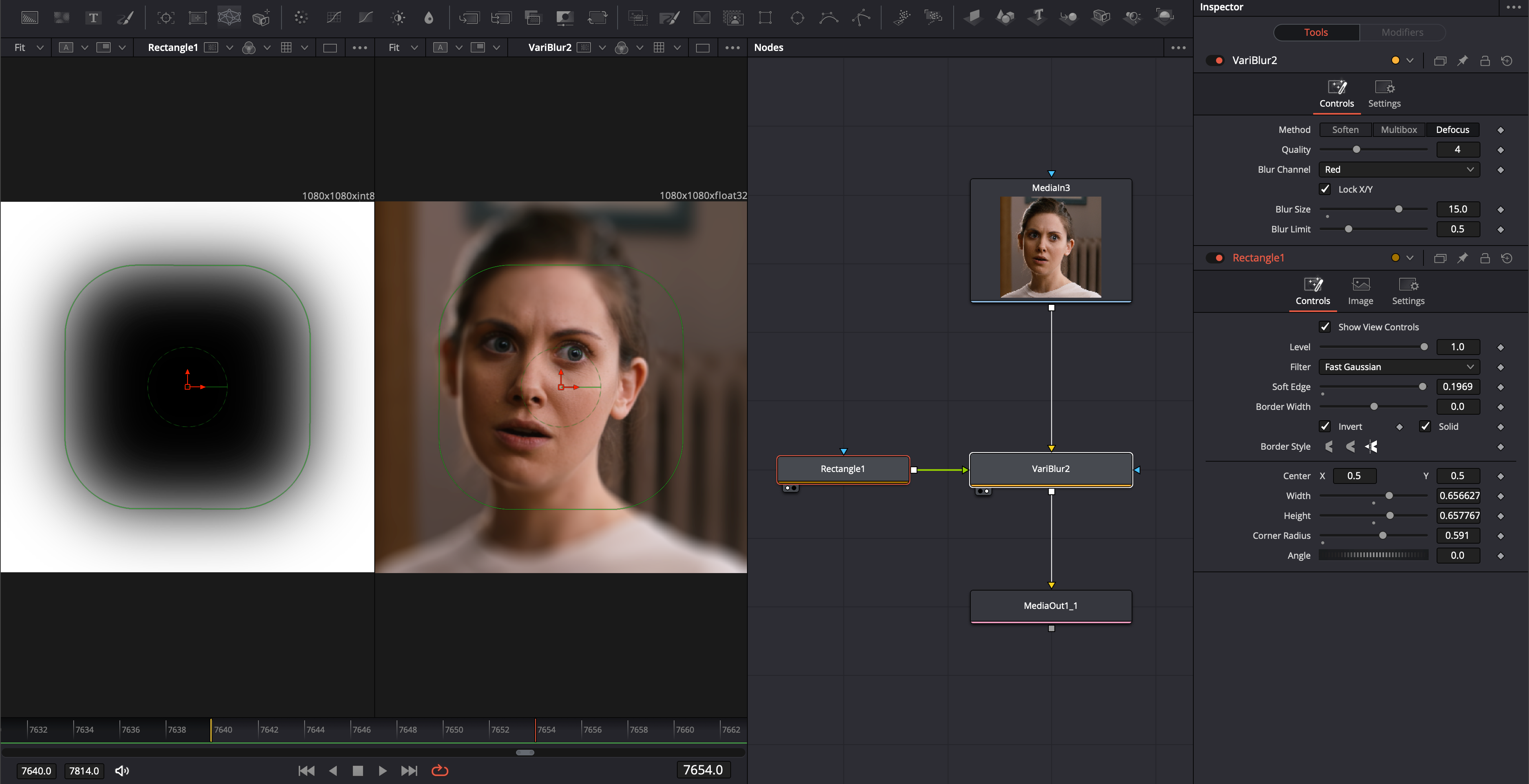Trying To Blur ONLY The Edges? : r/davinciresolve
