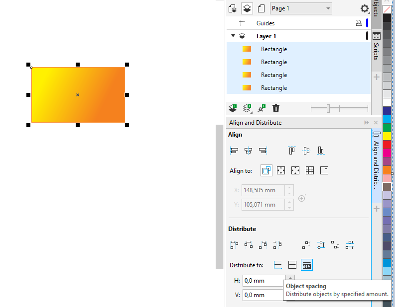 How to execute distribute option with VBA or C# code? - CorelDRAW ...
