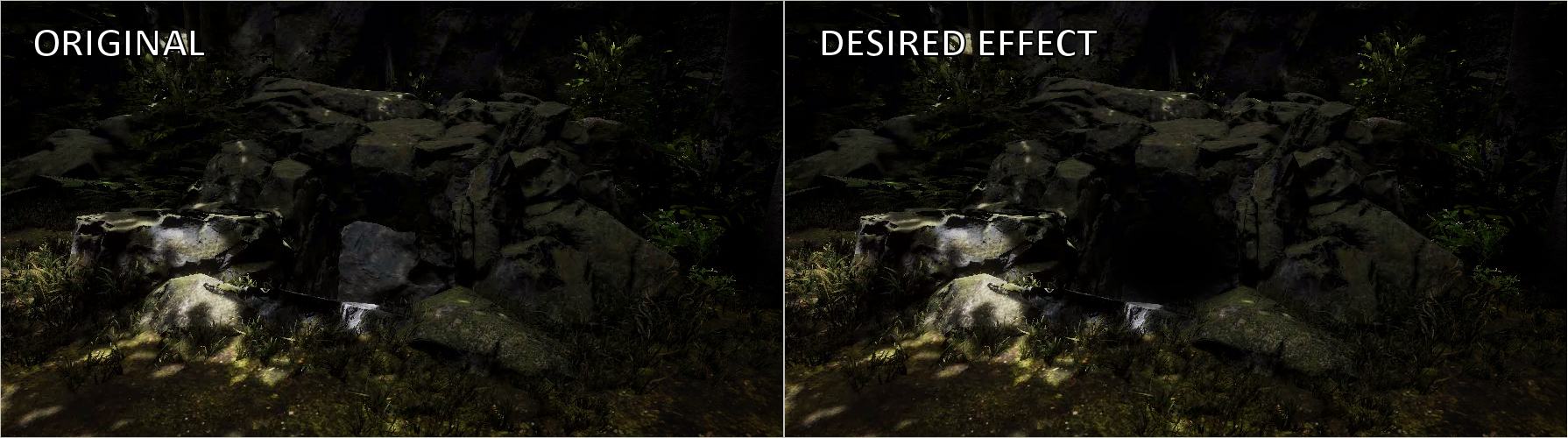 Making cave entrances dark. : r/Unity3D