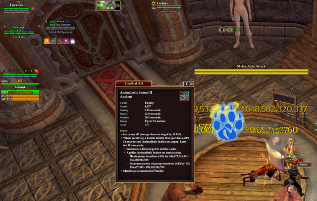 Animalistic intent | EverQuest 2 Forums