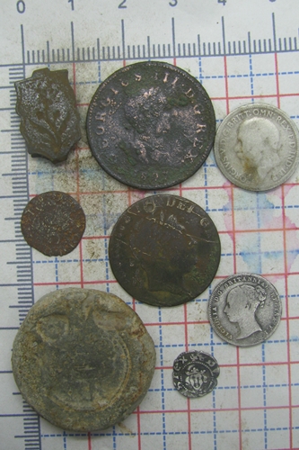 Tiny hammered and lead trade weight for ID please - Identification of ...