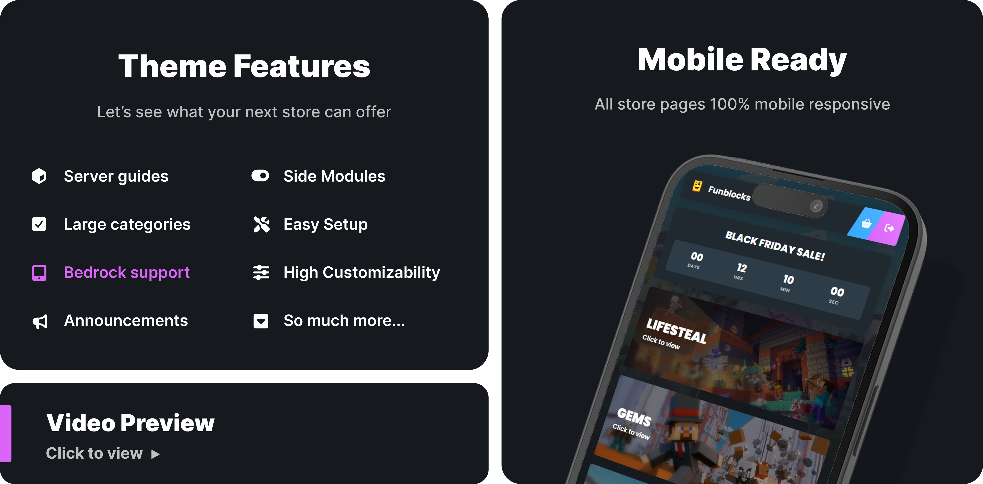 Cube | Tebex Theme | BuiltByBit