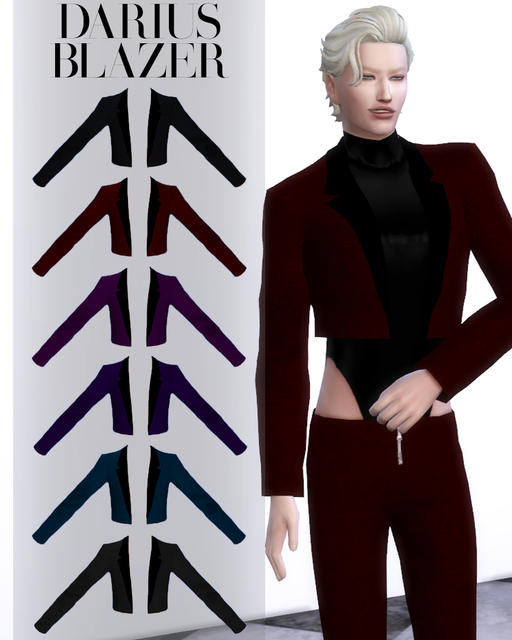 Darius Blazer (Niche Noir Collection) - The Sims 4 Create a Sim ...