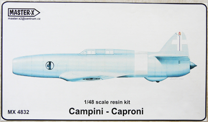 1/48 - Campini-Caproni C.C.2 resin kit by Master-X - box art+decals ...
