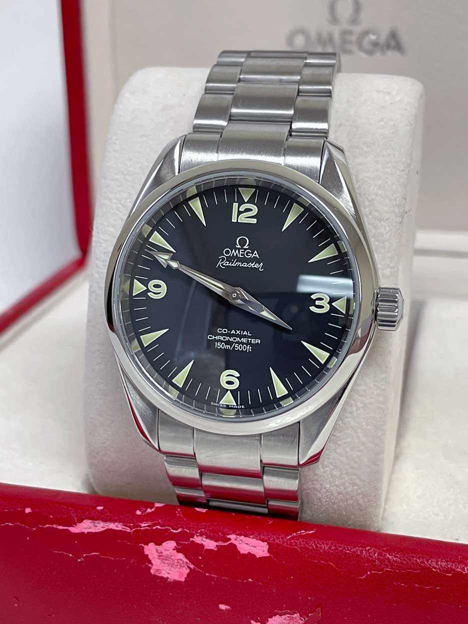 WatchNet: Trading Post: FS: Omega Railmaster 39mm 2503.52 Mint Complete ...
