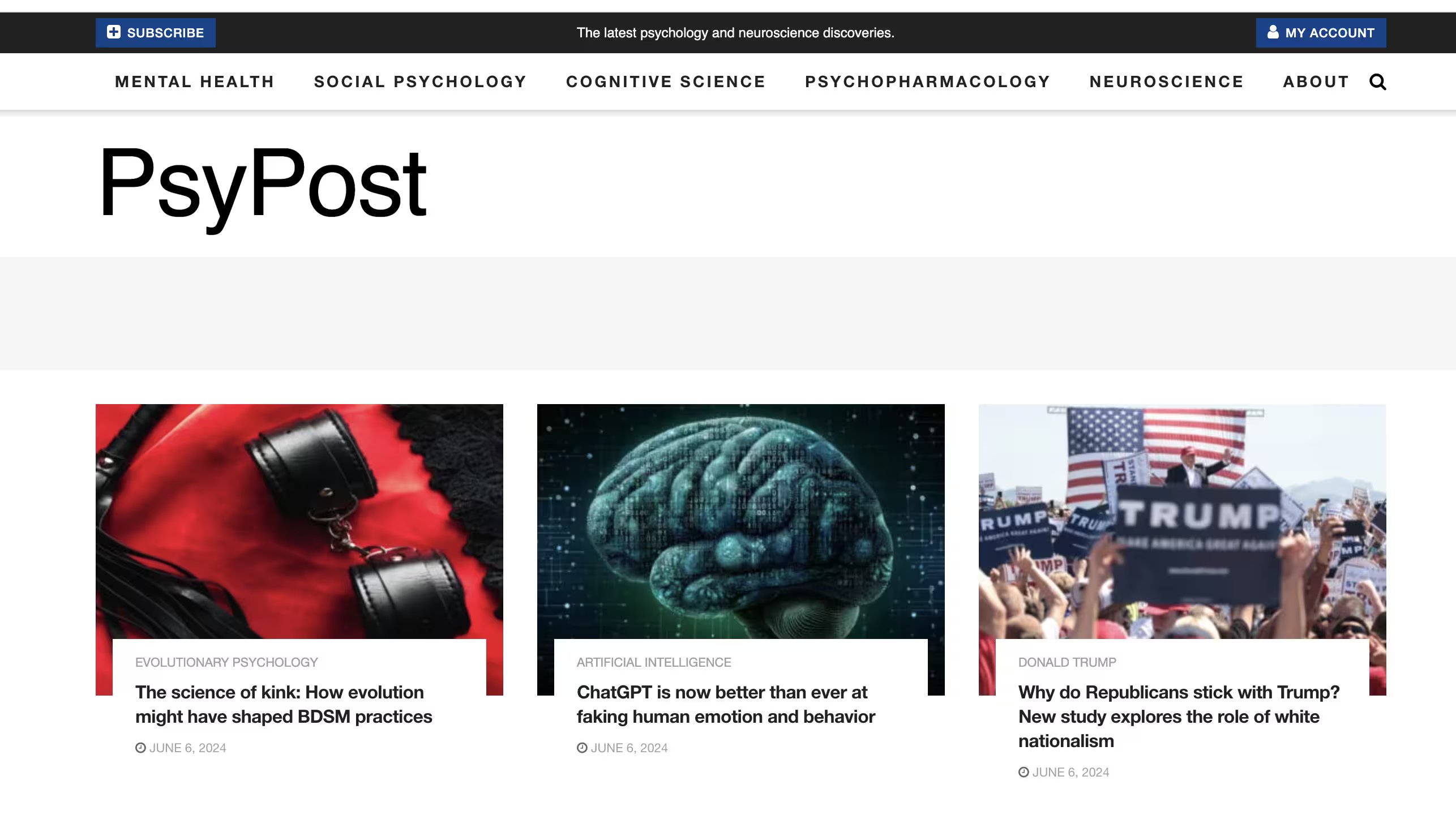 PsyPost - PsyPost is an independent science news website ded
