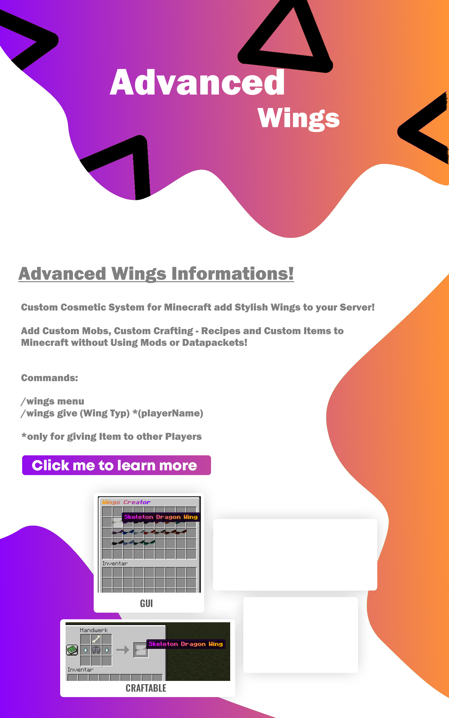 ♻️ Advanced Wings | SpigotMC - High Performance Minecraft Software