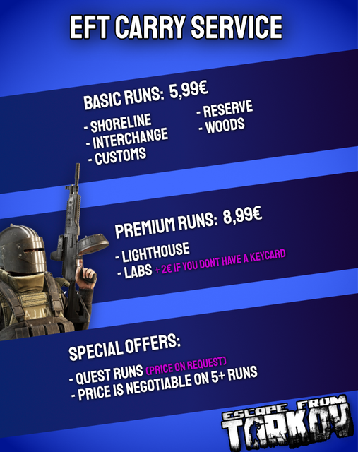EFT Premium Carry Service - EpicNPC