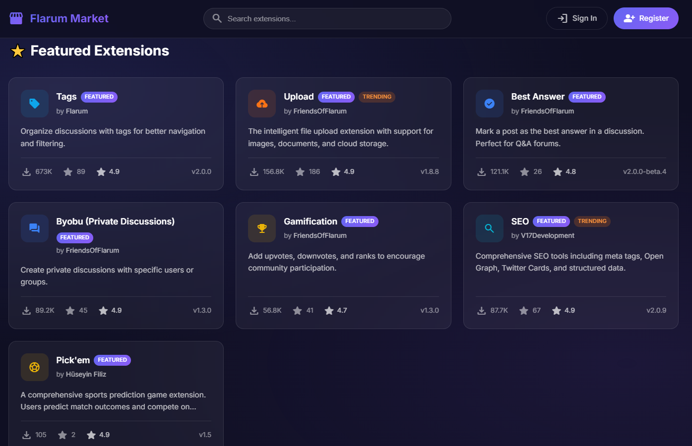 A Better Way to Discover Extensions [Prototype] - Flarum Community