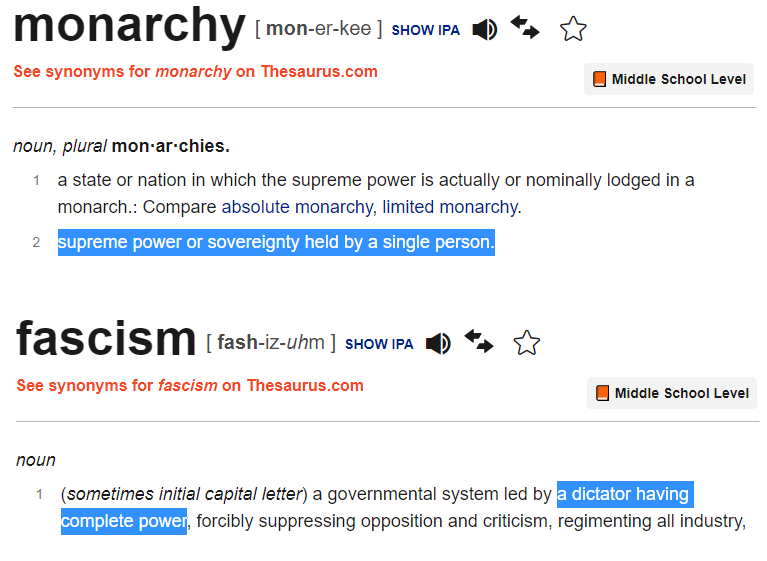 You can't be anti-fascist while also mourning the death of a monarch ...