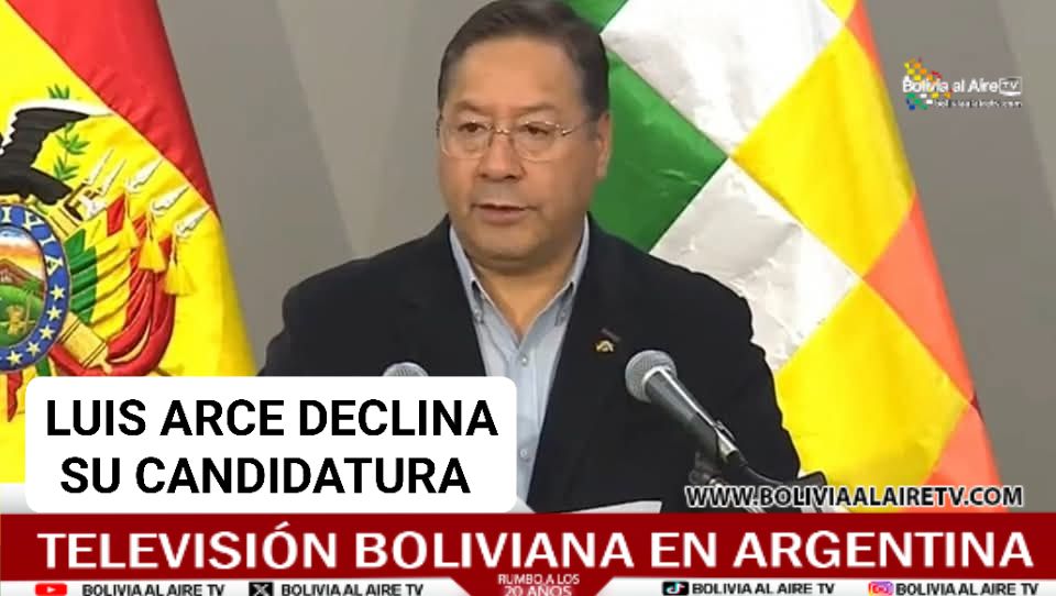 LUIS ARCE CATACORA DECLINA SU CANDIDATURA A LAS PRÓXIMAS ELECCIONES DE ...