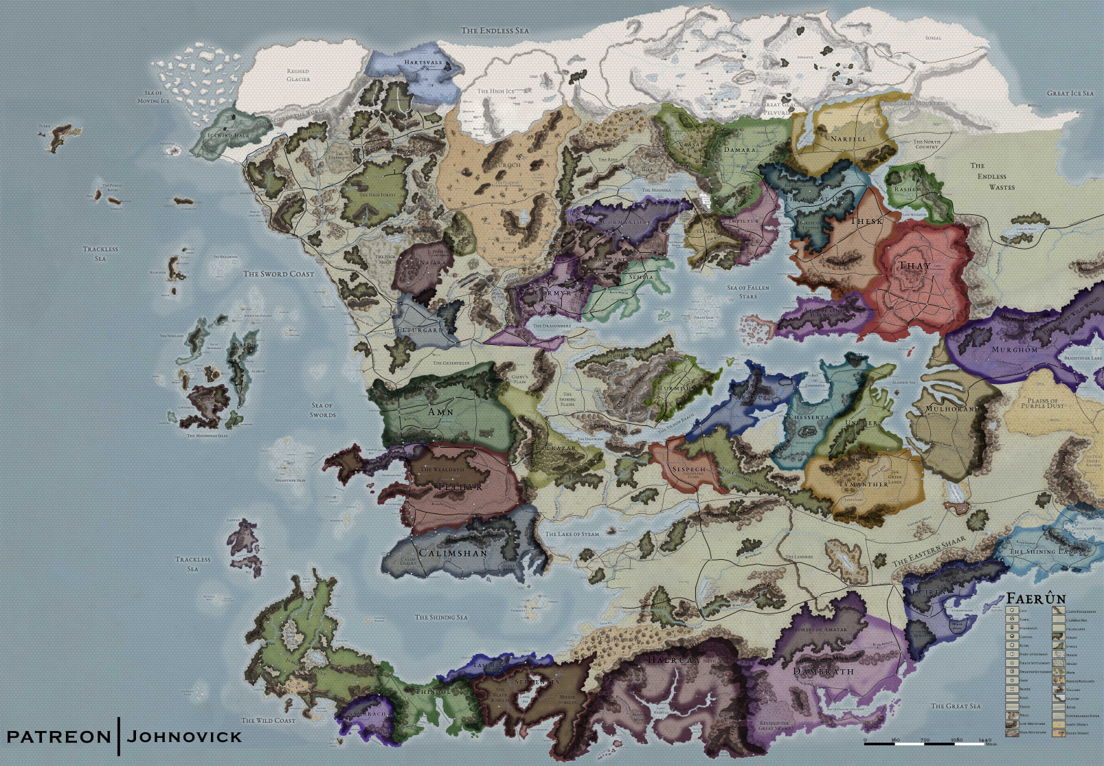 Tales of Faerûn -> Map of Faerûn
