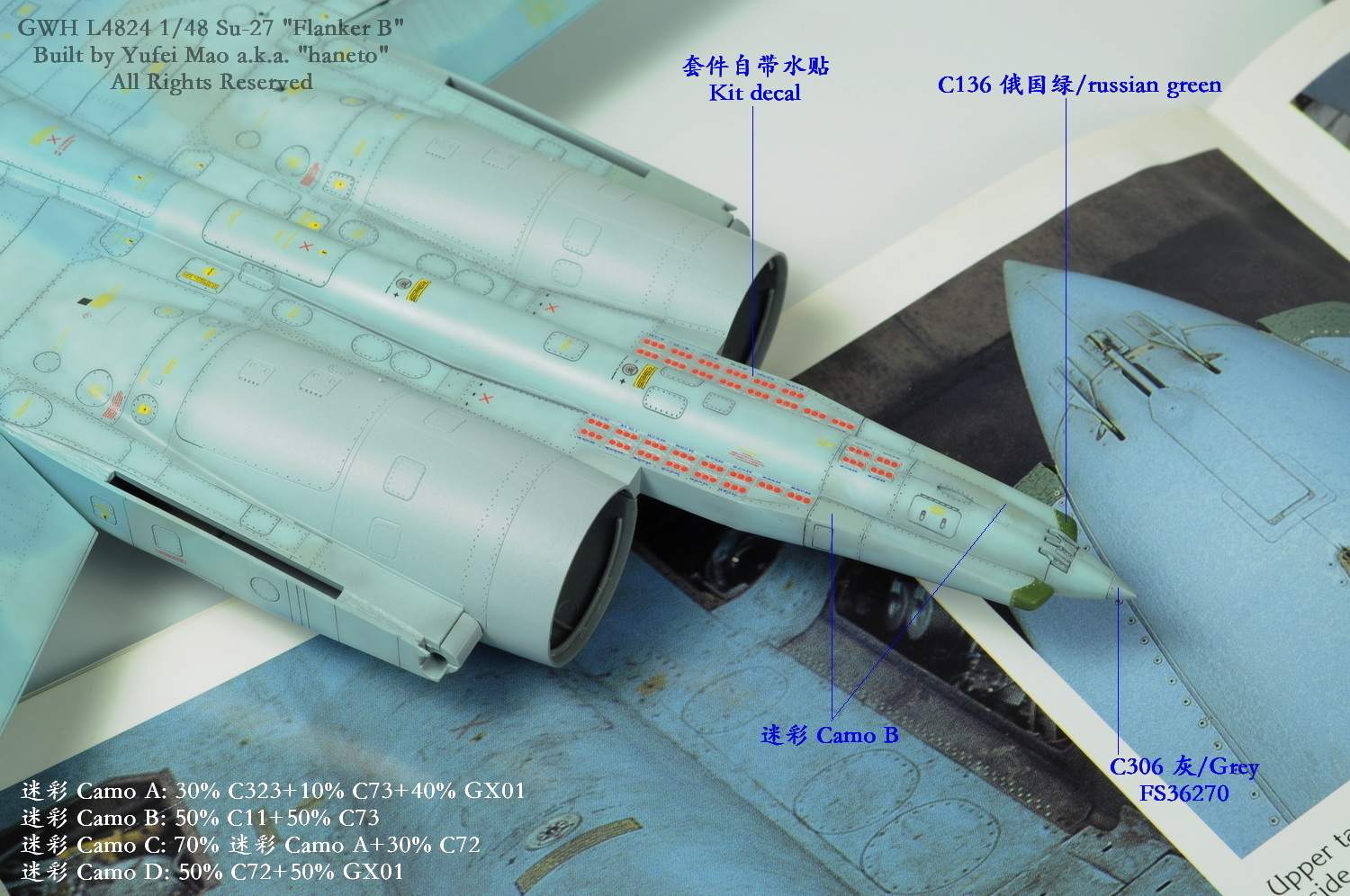 GWH 1/48 Su-27 "Flanker B" heavy fighter building record - Page 2 ...