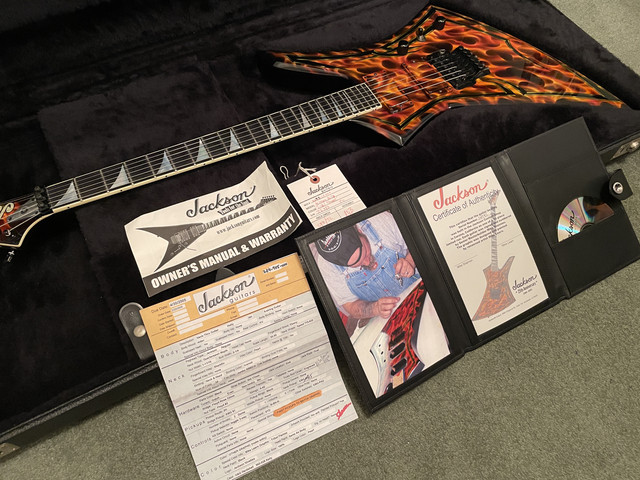 FS/FT: Jackson Kelly USA Custom Shop Master Built Tribal Flames Mike ...