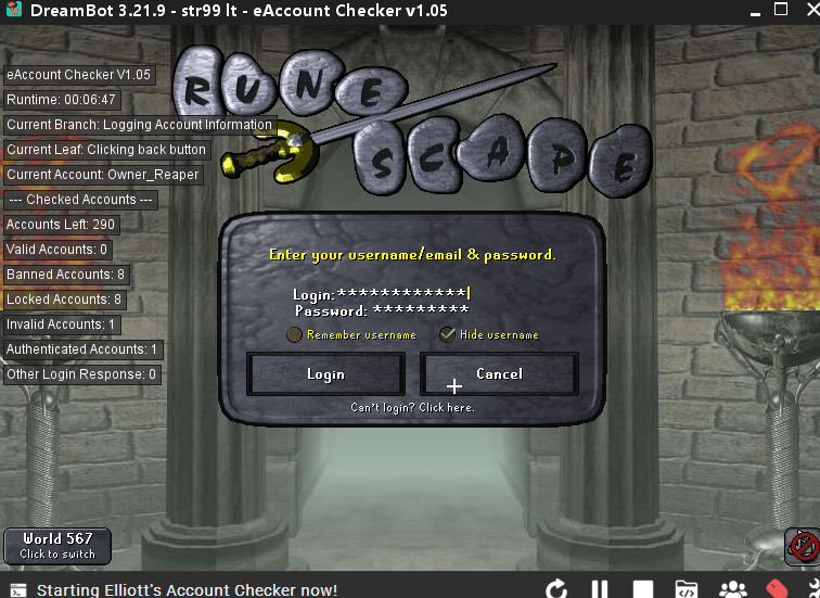 [FREE] eAccount Checker - Page 7 - Free - DreamBot - Runescape OSRS Botting