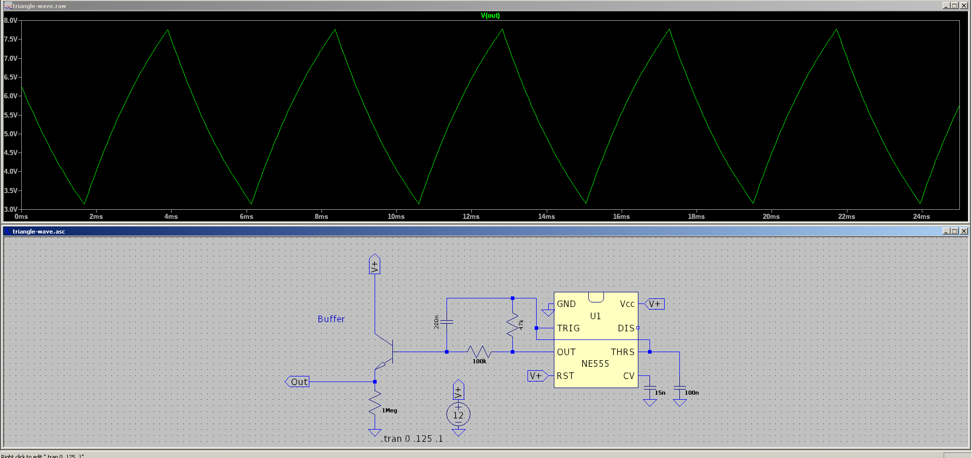 can this ne555 circuit make triangle waves | All About Circuits