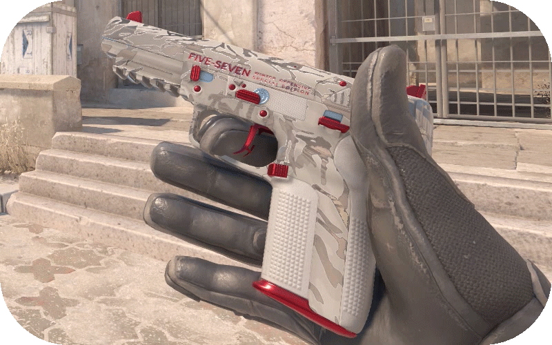 Steam Workshop::FIVE-SEVEN | Winter Offensive (Red)[Transparent]