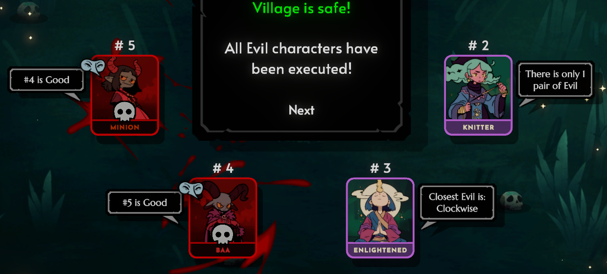 Demon Bluff - a social deduction puzzle game, where you need to figure ...