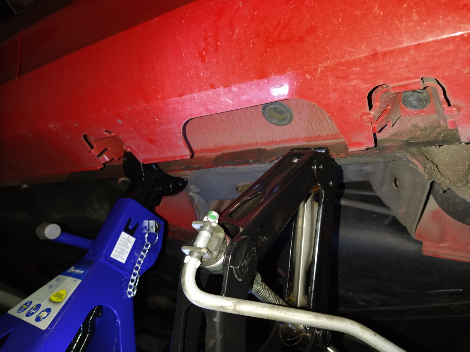 Safe jack stand points with portable jack | Fiesta ST Forums
