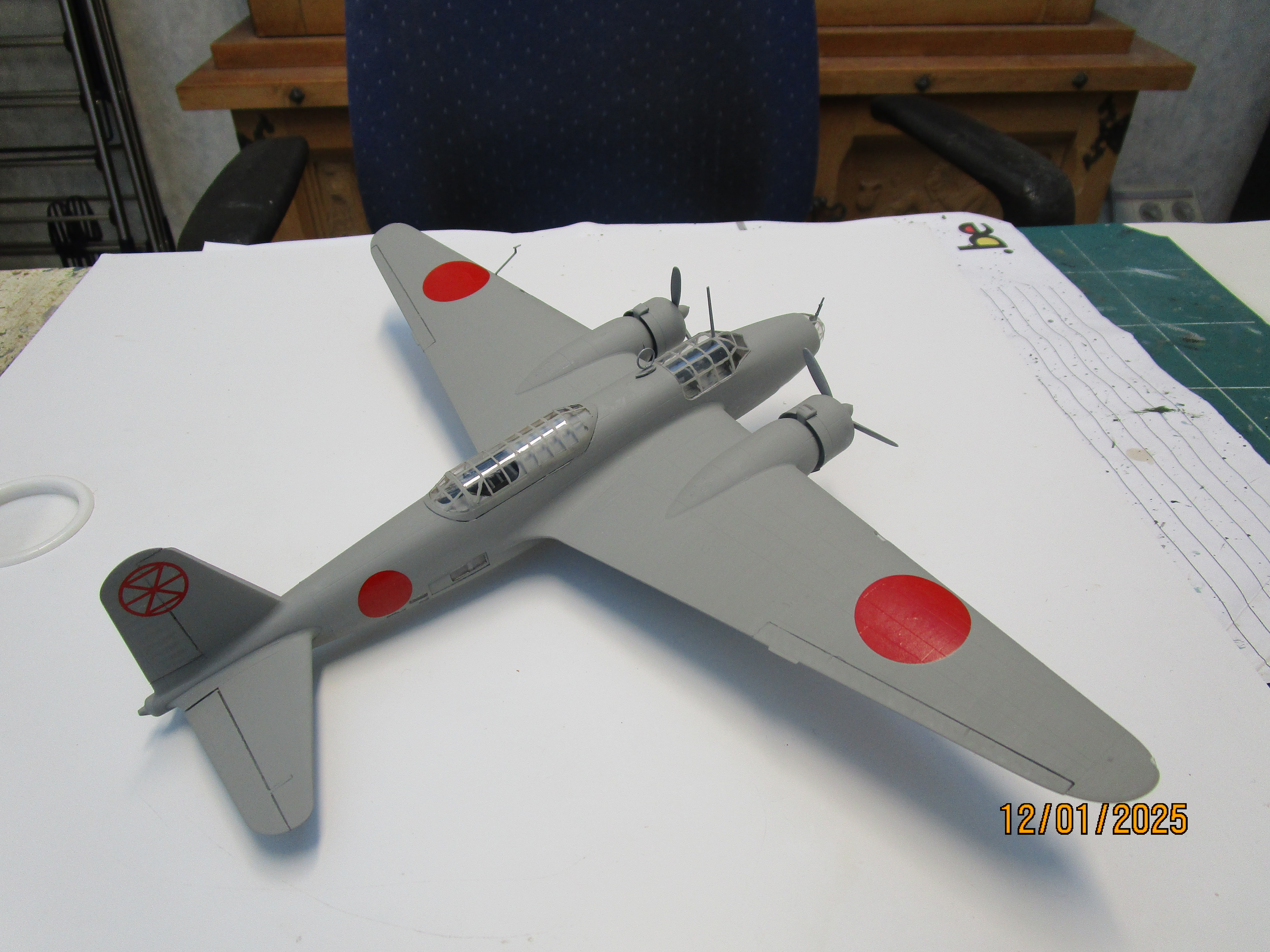 Mitsubishi Ki 21 IB Sally. 105 Kyoiku Hiko Rentai 1942. Kit ICM 1/72 ...