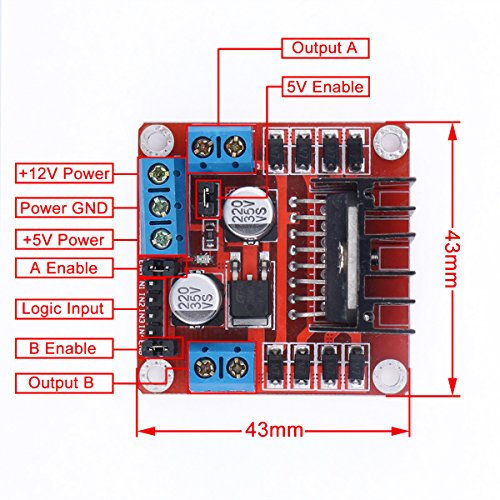 L298 Dual 2A H-Bridge Motor Driver - Micro Robotics