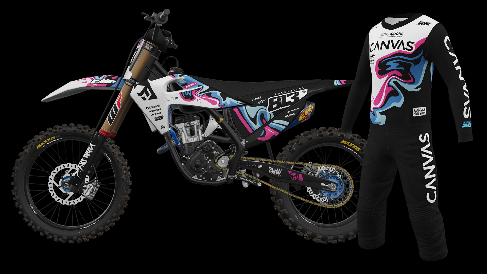 Twitch Goons x Canvas x Rival Ink Team Riding Gearset – MXB-Mods.com