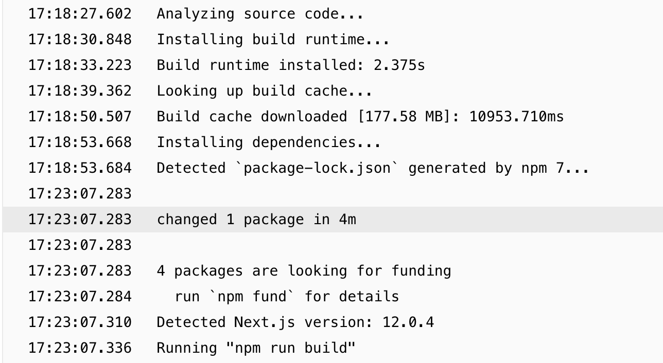 Takes 4 minutes to "build" just from the package-lock file : r/nextjs