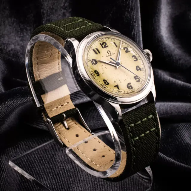 FS: Serviced Omega 1944 Military Watch 2179 with Patina Dial and 30 T2 ...