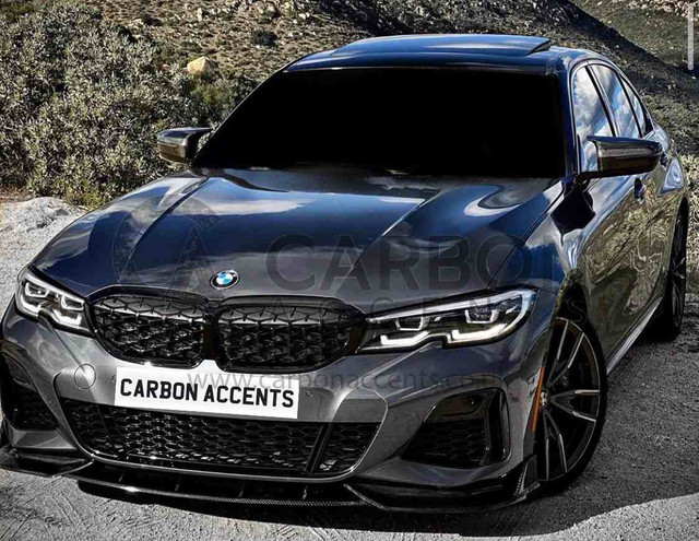 BMW 3 Series G20 Diamond Style Gloss Black Front Kidney Grill Grilles ...