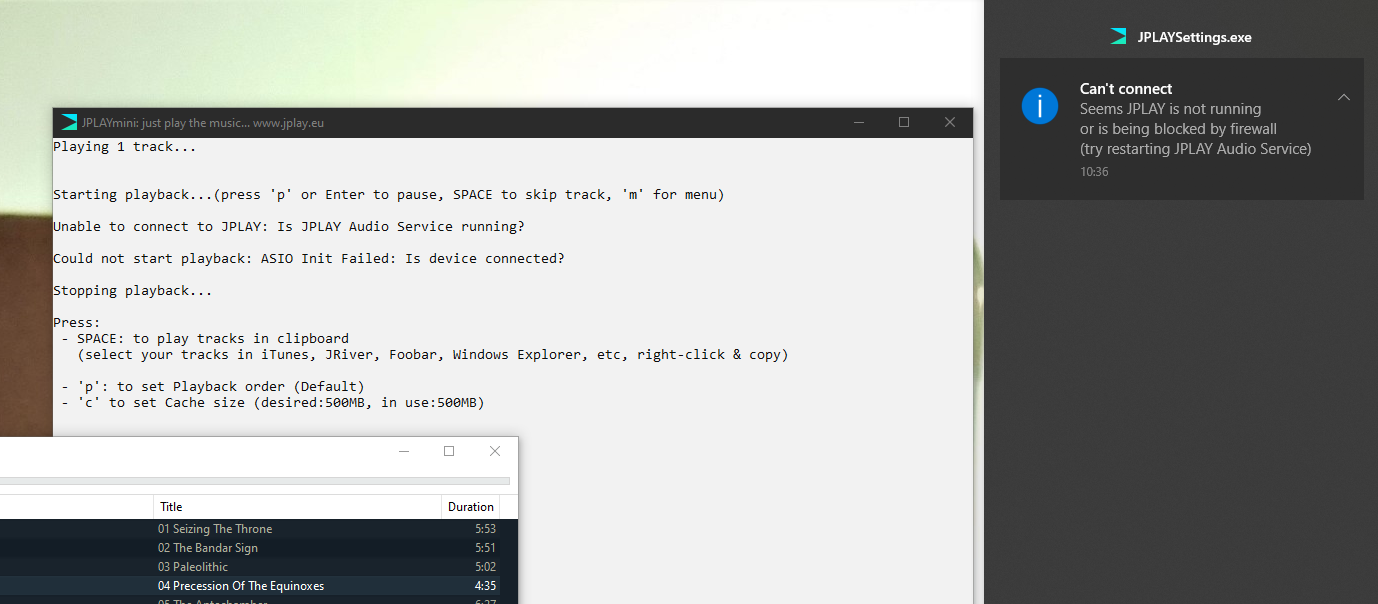 JPLAY Femto Trial crashes with Chord Qutest - JPLAY - JPLAY - hi-end ...