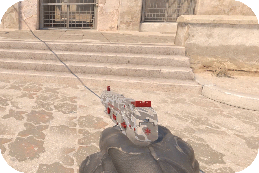 Steam Workshop::FIVE-SEVEN | Winter Offensive (Red)[Transparent]