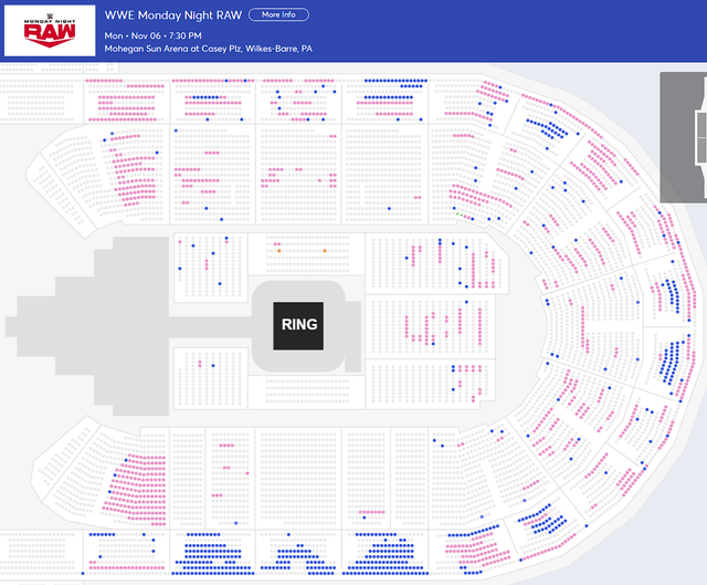 According to WrestleTix, WWE have expanded the setup/configuration for ...
