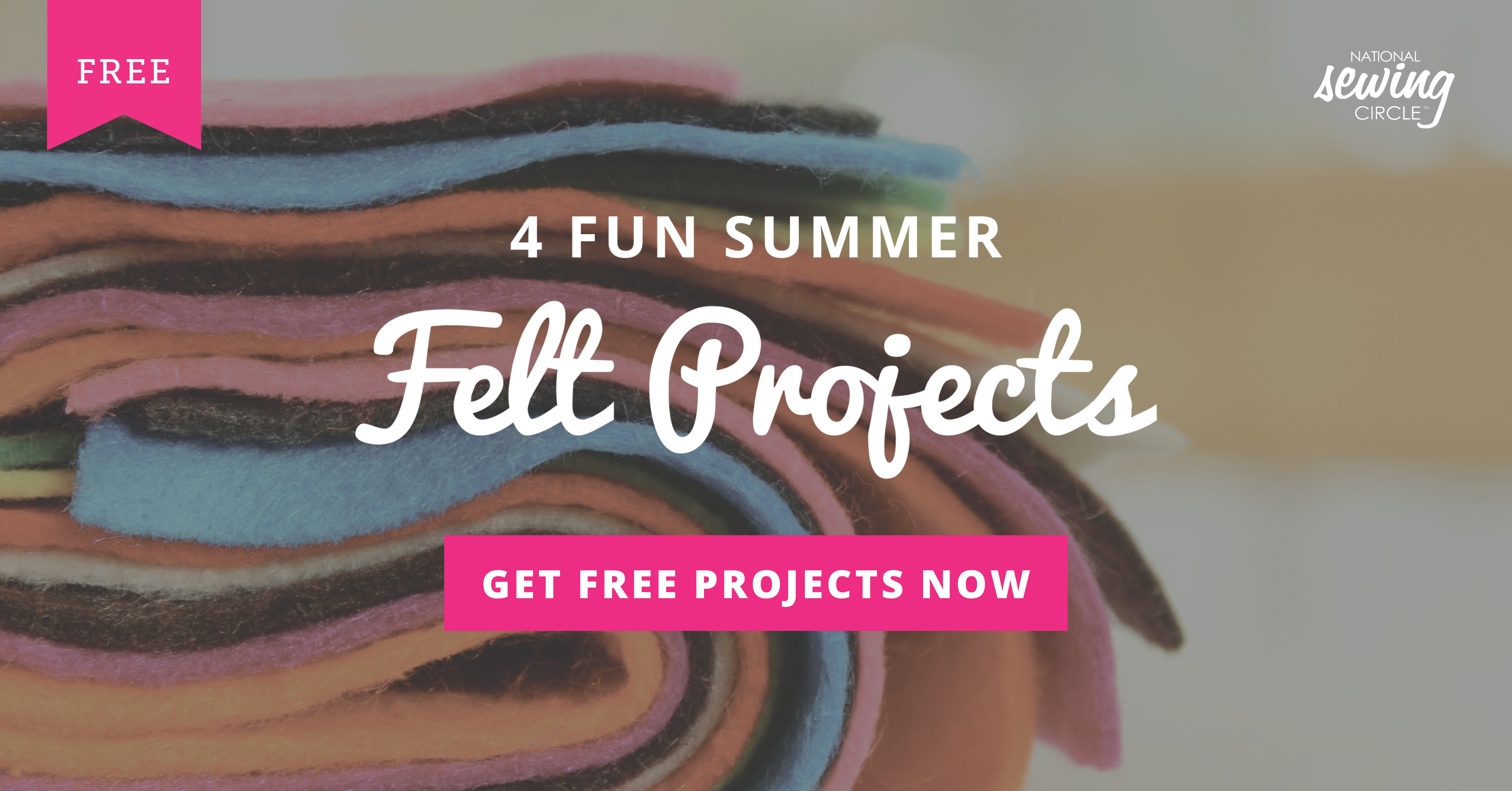 4 Fun Summer Felt Projects | National Sewing Circle