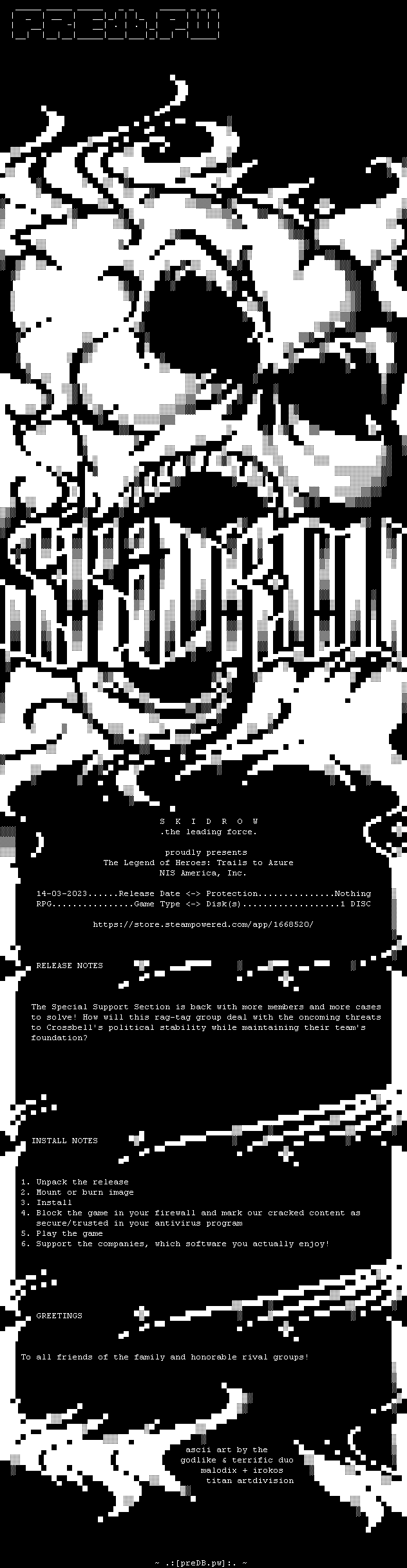 The.Legend.of.Heroes.Trails.to.Azure-SKIDROW : r/CrackWatch