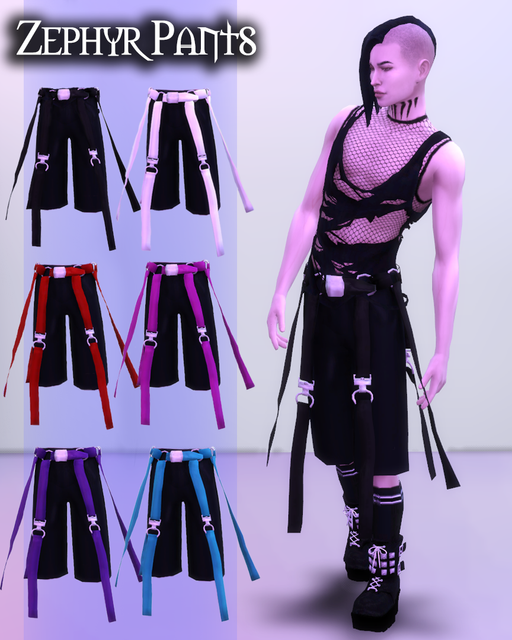 Zephyr Pants (Distorted Dusk Collection) - The Sims 4 Create a Sim ...