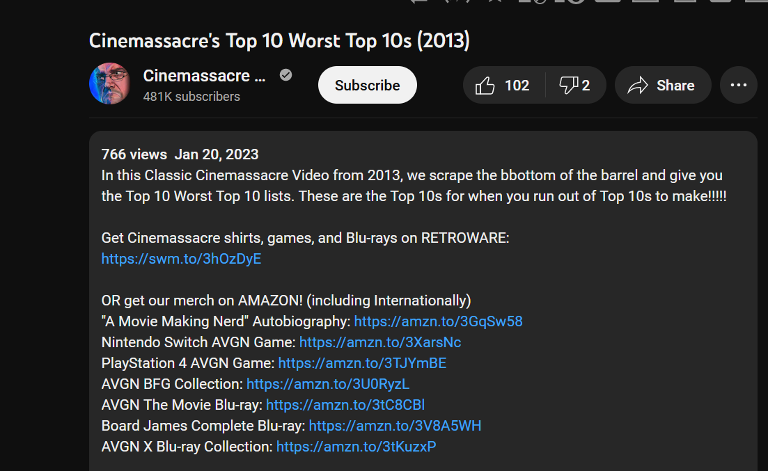 Clips channel is just messing with us now : r/TheCinemassacreTruth