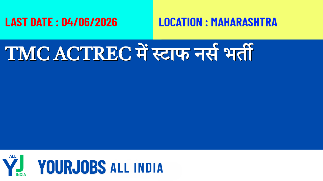 TMC ACTREC Recruitment for Staff Nurse