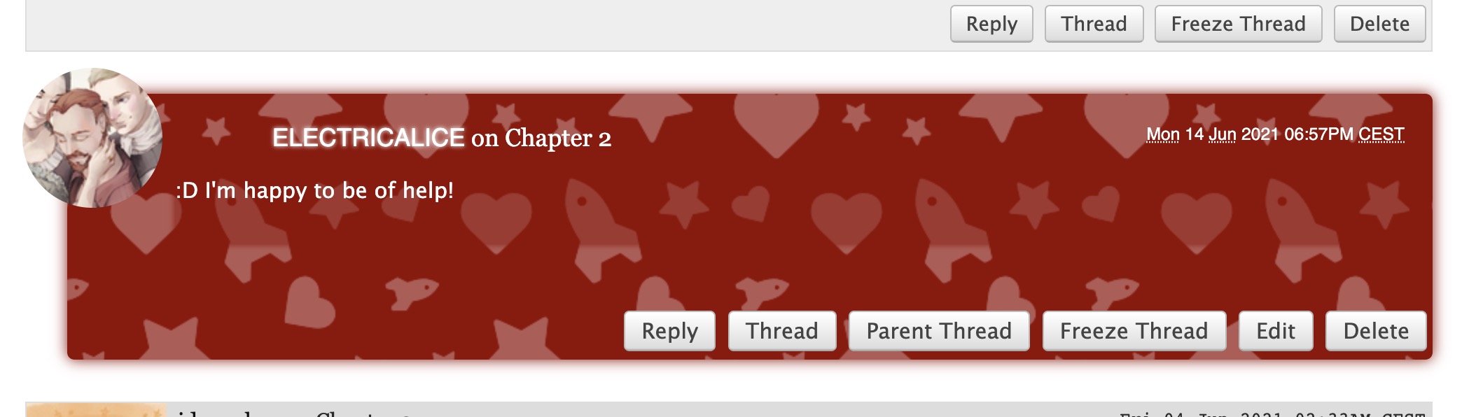 Highlight comments of your favourite readers! - ElectricAlice - Fandom ...