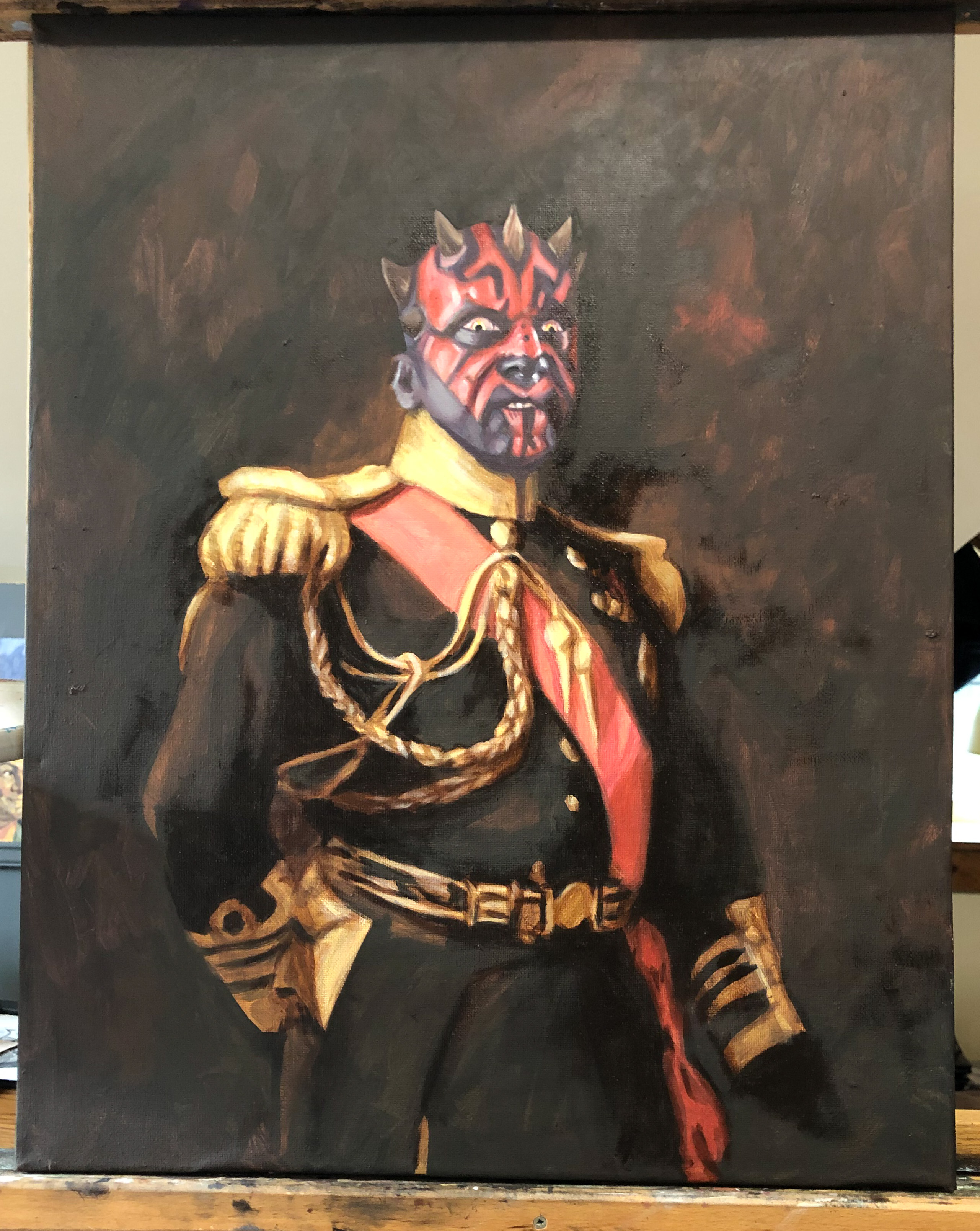 Maul. Latest in the series of old military Star Wars portraits I’ve ...