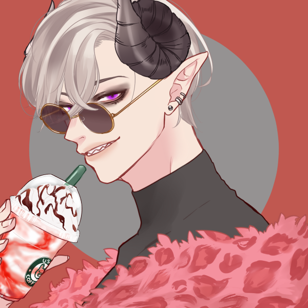 A fashionista demon with a love of fluffy coats : r/DrawForMe